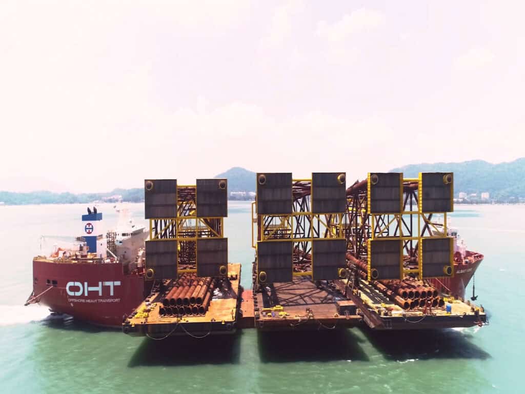 Success Story | Transporting of 3×330 Class Barge Loaded with Jacket ...