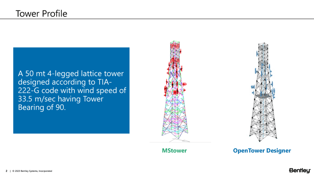 OpenTower Designer and MStower: A Comparative Study | Bentley Blog ...